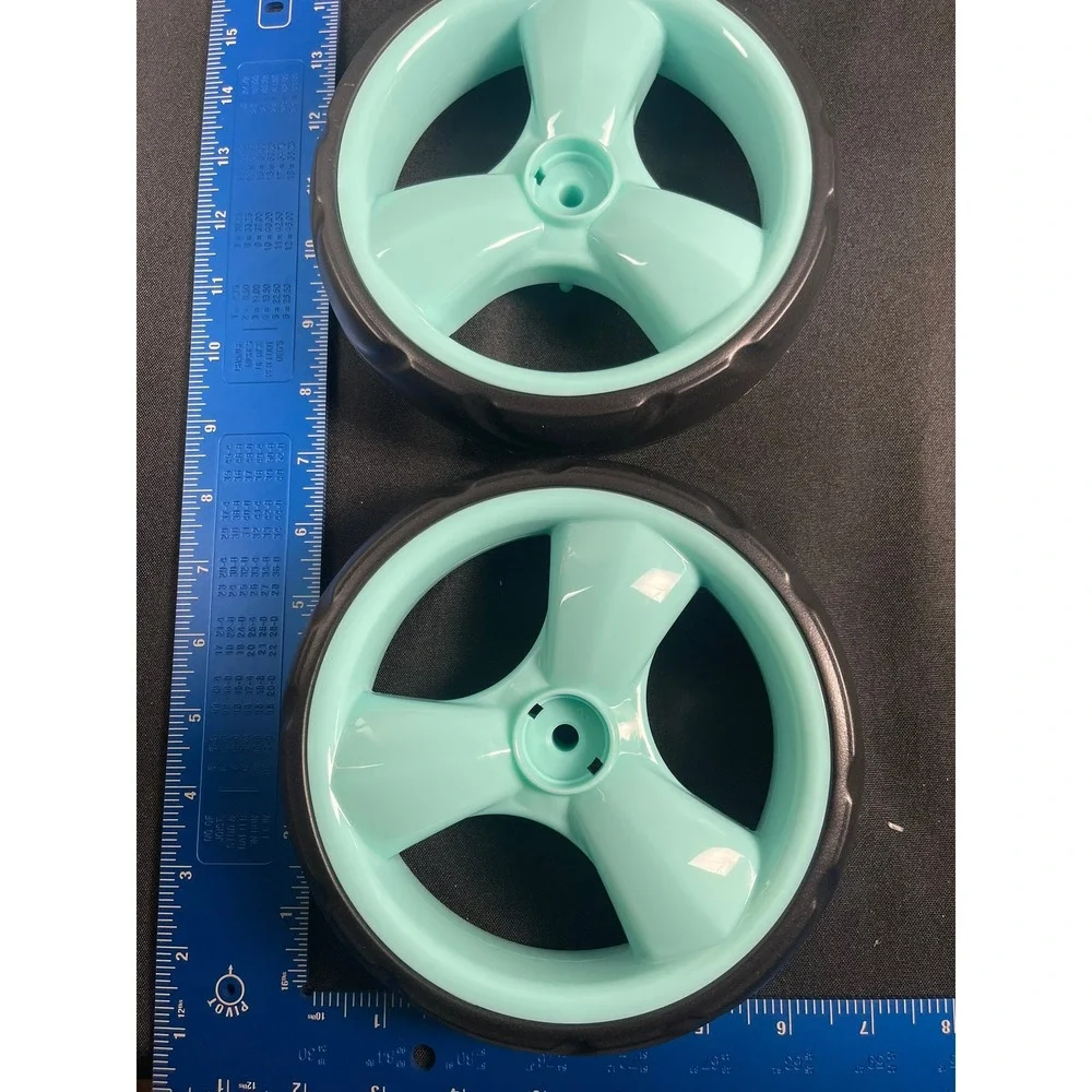 Accessories | 7 Inch Replacement Wheels Teal Mint Green 3spoke Stroller ...